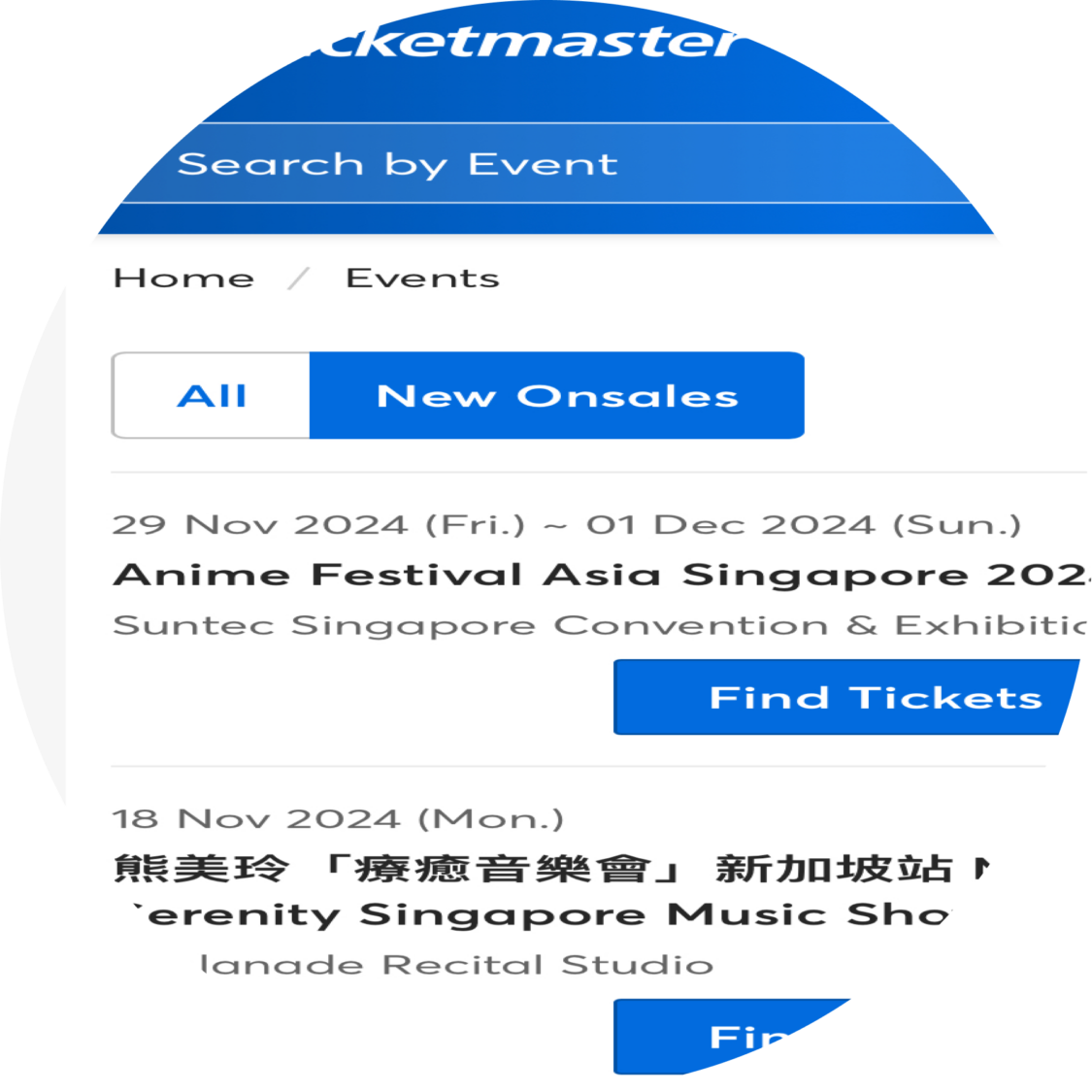 Event Creation & Management - Ticketmaster Business SG